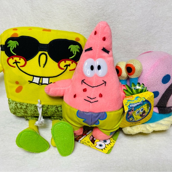 Nickelodeon | Toys | Nicktoons Spongebob Squarepants Plush Toys Patrick ...